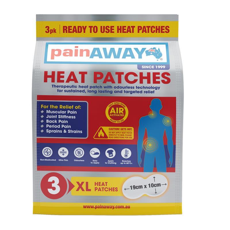 Buy Pain Away Heat Patches XL 3 Pack online at Chemist Warehouse
