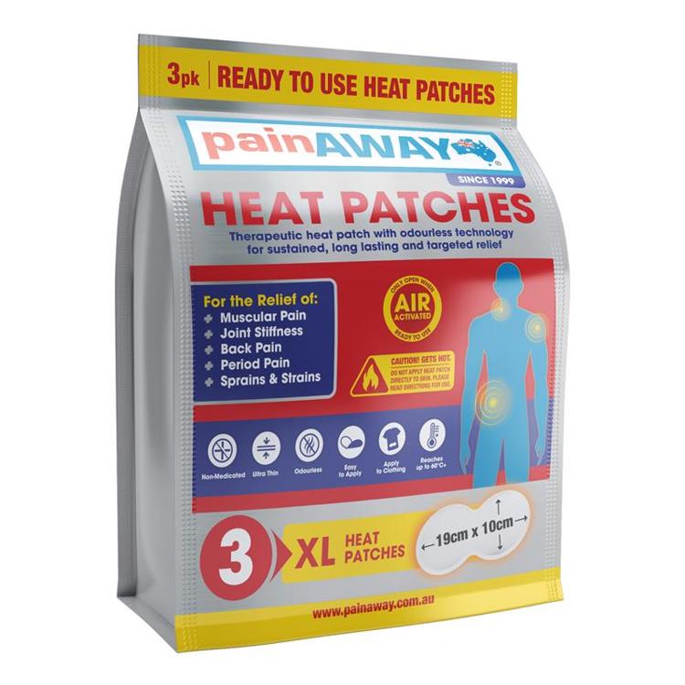 Buy Pain Away Heat Patches XL 3 Pack online at Chemist Warehouse