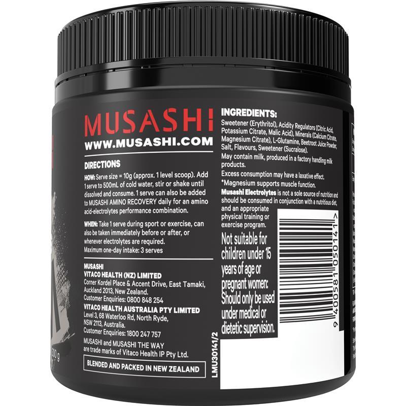 Buy Musashi Electrolytes Watermelon 300g online at Chemist Warehouse