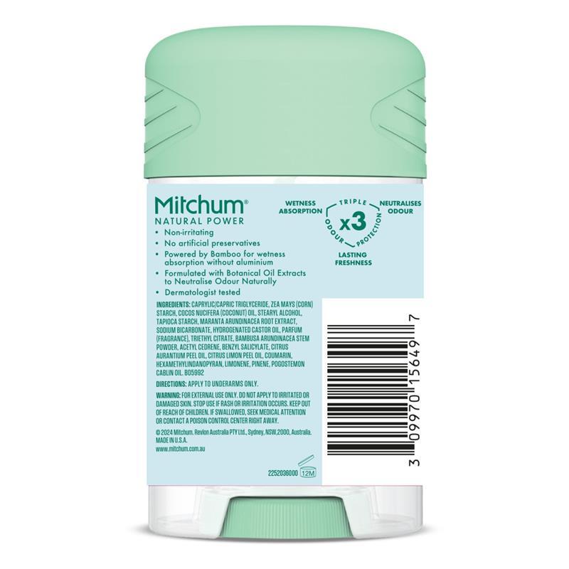 Buy Mitchum for Women Natural Power Deodorant Stick Coconut 40g online ...