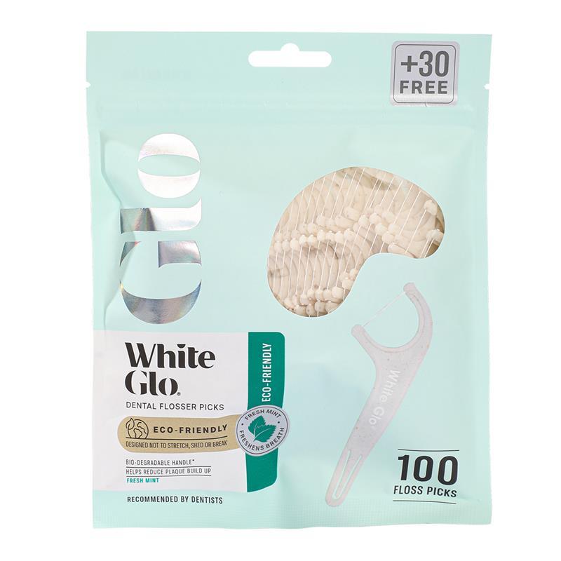 Buy White Glo Flossers Eco Friendly Mint 70 Pack online at Chemist ...