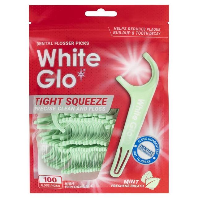 Buy White Glo Flossers Tight Fit Mint 100 Pack online at Chemist Warehouse
