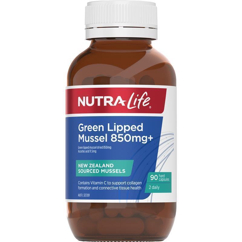 Buy Nutra-Life Green Lipped Mussel 850mg 90 Capsules online at Chemist ...
