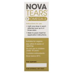 Buy Nova Tears + Omega3 Preservative Free Lubricating Eye Drops 3ml ...