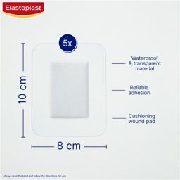 Buy Elastoplast Waterproof Dressing XXL 8cm x 10cm 5 Pack online at ...