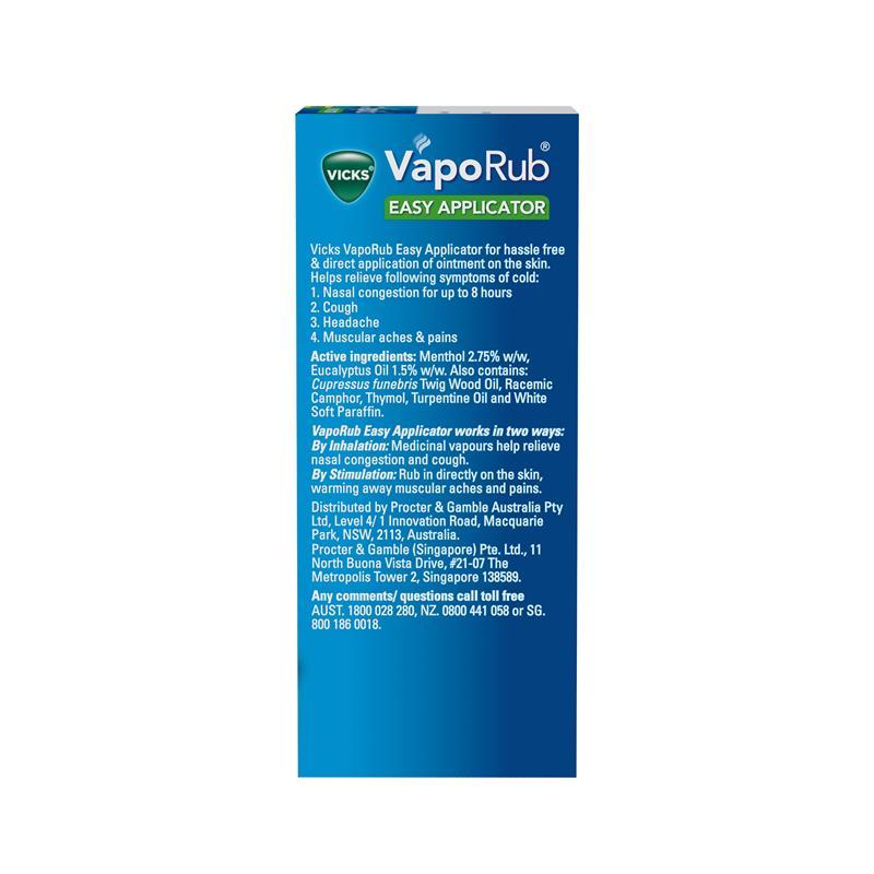 Buy Vicks VapoRub Easy Applicator Vaporising Ointment 35g online at ...