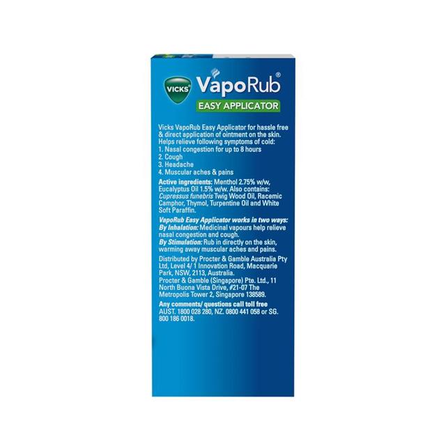 Buy Vicks VapoRub Easy Applicator Vaporising Ointment 35g online at ...