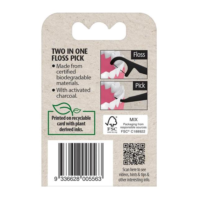 Buy Piksters Eco Floss Pick Charcoal 30 Pack online at Chemist Warehouse