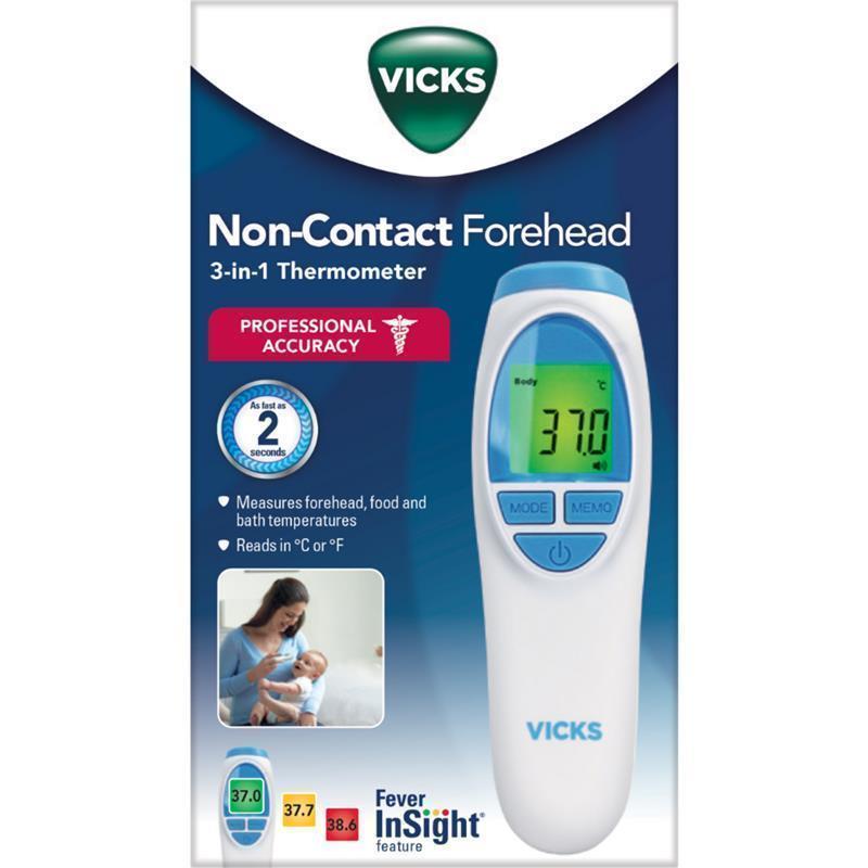 Buy Vicks Non-Contact Forehead 3-In-1 Thermometer online at Chemist ...