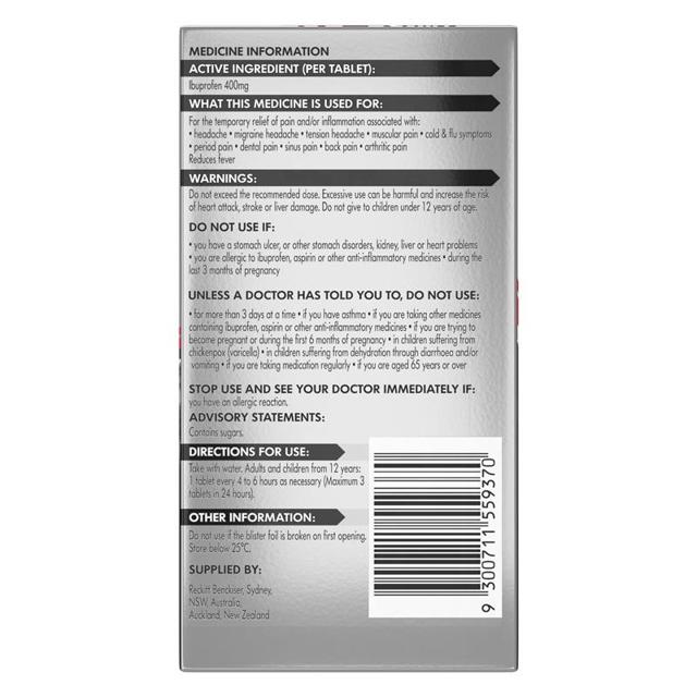 Buy Nurofen Double Strength Pain and Inflammation Relief Tablets 400mg ...