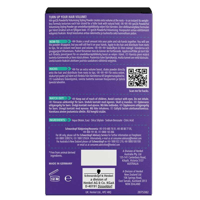 Buy Got2b Powder'Ful Volume Powder 10g online at Chemist Warehouse
