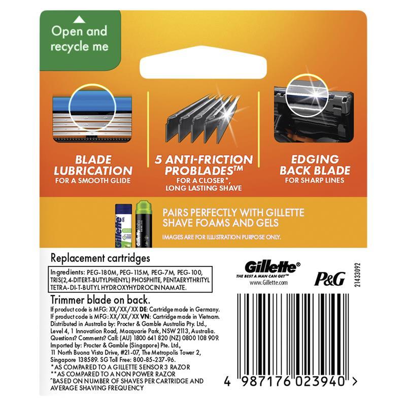 Buy Gillette Fusion Power Razor Blades 4 Pack online at Chemist Warehouse