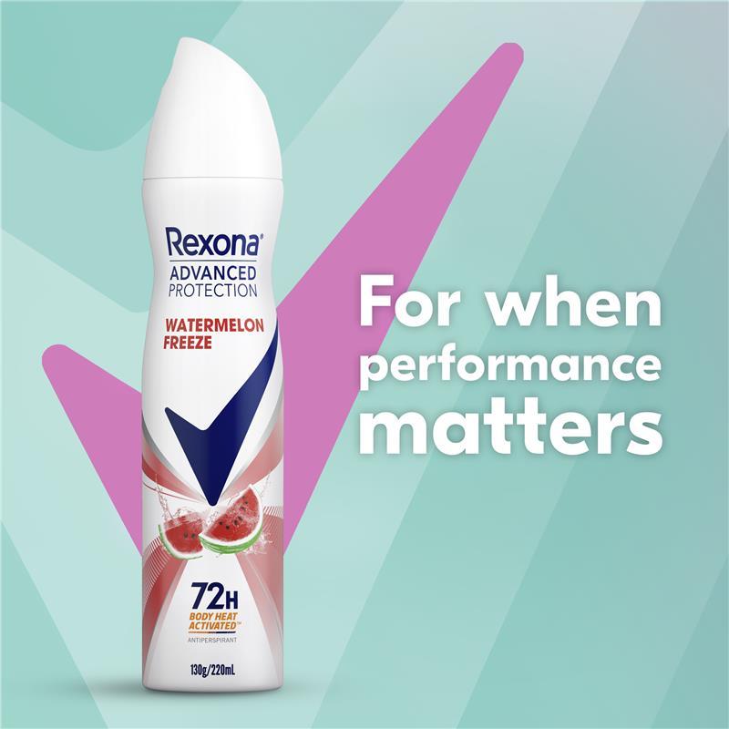 Buy Rexona Women Advanced Antiperspirant Aerosol Watermelon Freeze ...