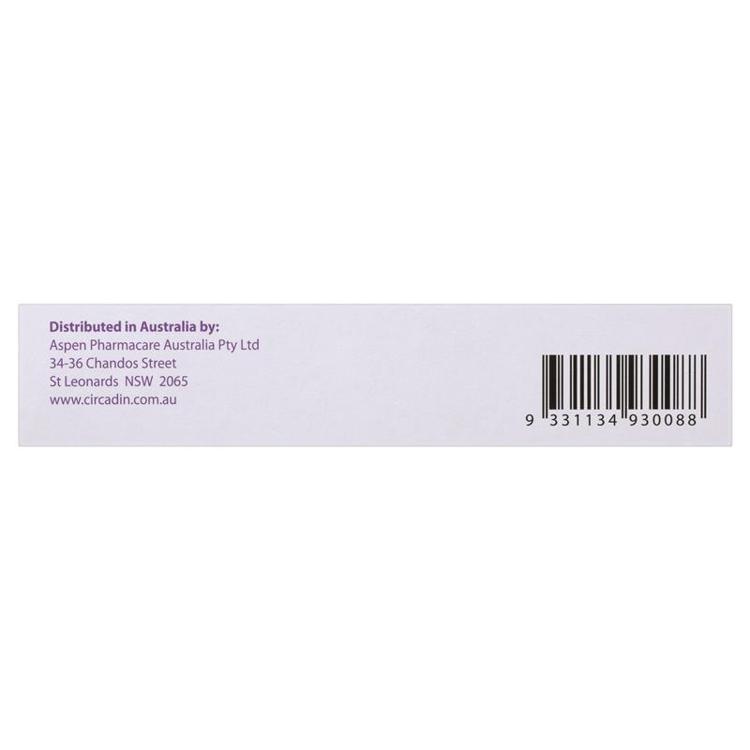 Buy Circadin 2mg Tablets 30 (Aged 55+ only) - Melatonin (S3) online at ...