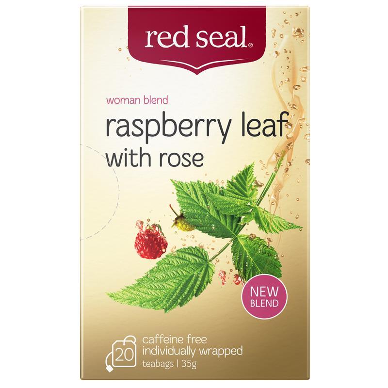 Buy Red Seal Raspberry Leaf Tea With Rose 20 Tea Bags online at Chemist ...