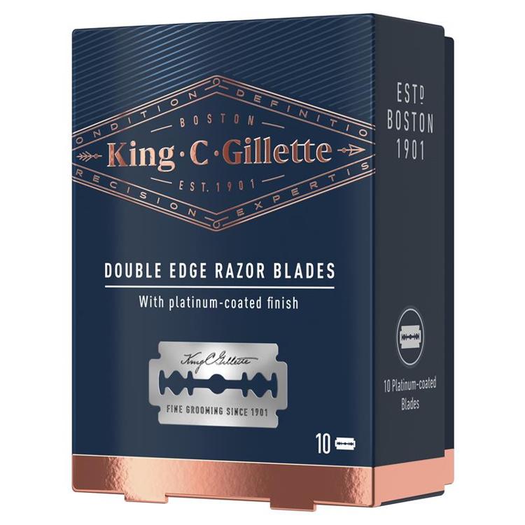 Buy King C Gillette Double Edge Safety Razor Blades 10 Pack online at ...