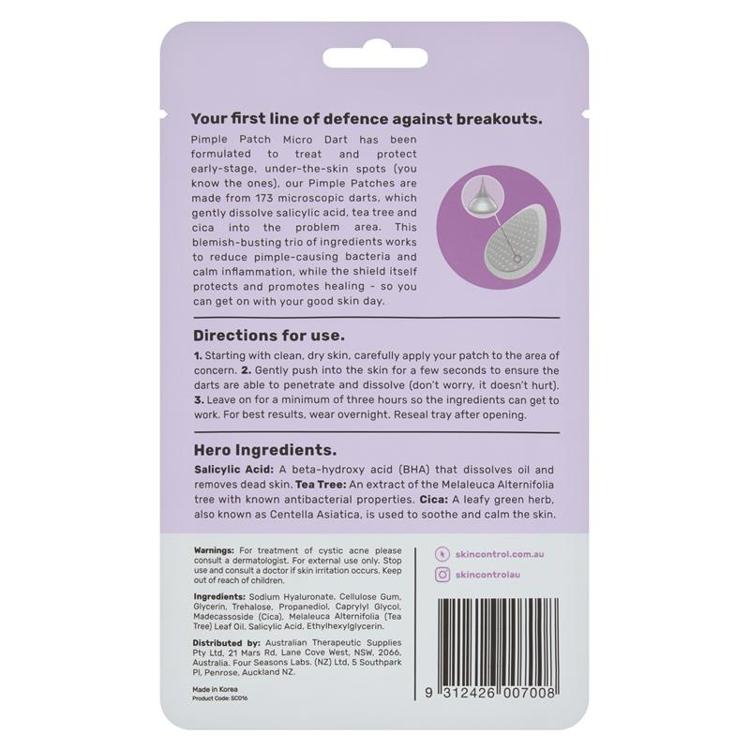 Buy Skin Control Micro Dart Pimple Patches 9 Pack online at Chemist ...