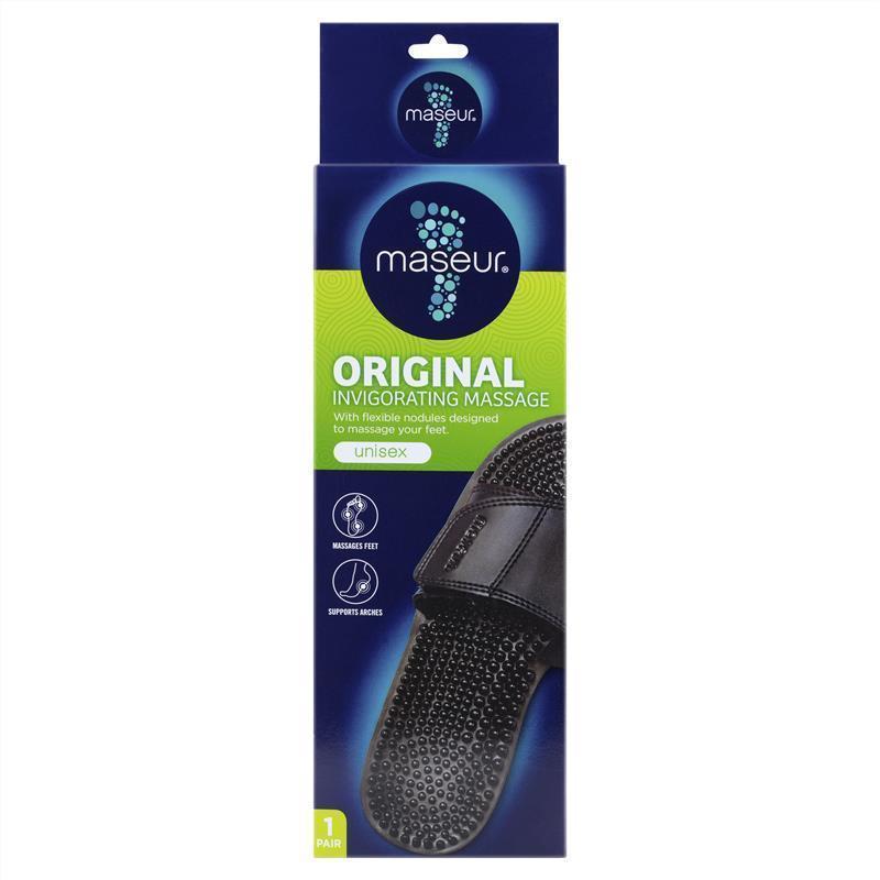 Buy Maseur Invigorating Massage Sandal Black Size 5 online at Chemist ...