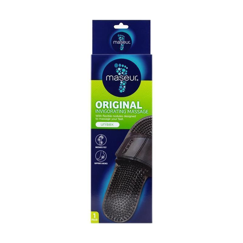 Buy Maseur Invigorating Massage Sandal Black Size 8 online at Chemist ...