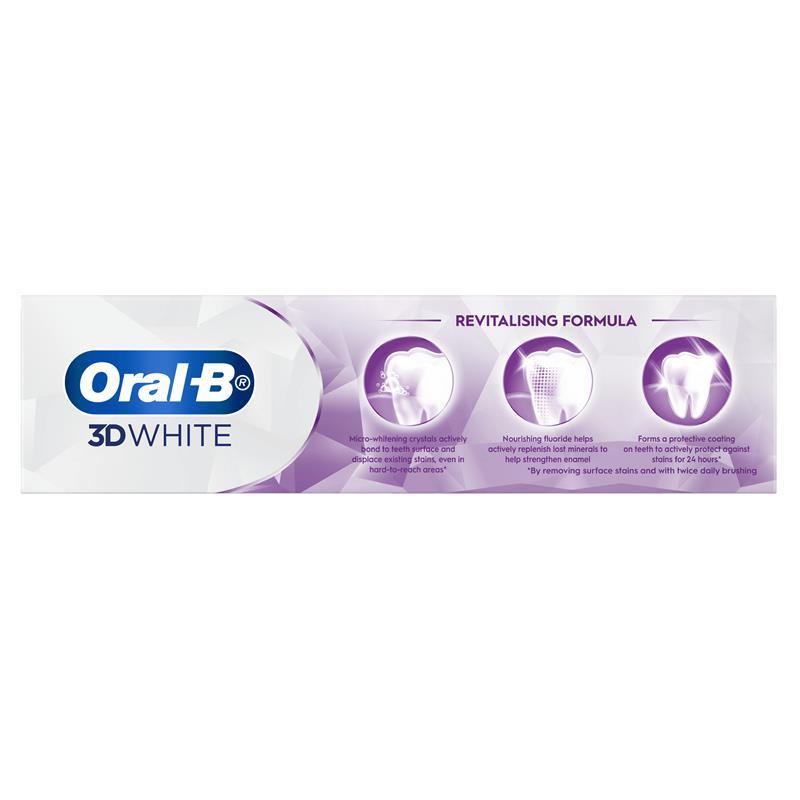 Buy Oral B Toothpaste 3D White Lasting Freshness Blast 95g online at ...