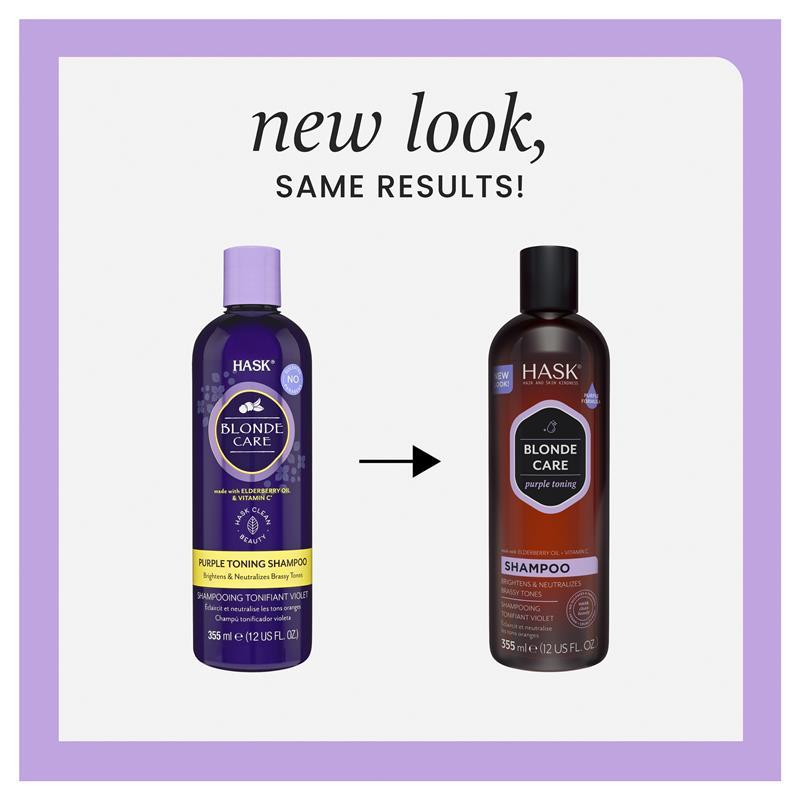 Buy Hask Blonde Care Purple Shampoo 355ml online at Chemist Warehouse