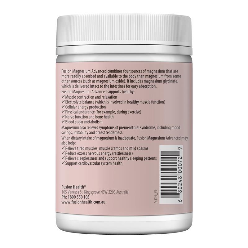 Buy Fusion Magnesium Advanced 240 Tablets online at Chemist Warehouse