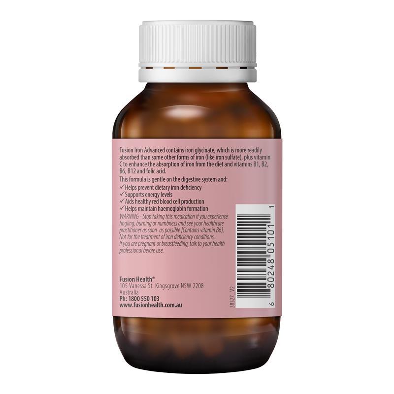 Buy Fusion Iron Advanced 30 Tablets online at Chemist Warehouse