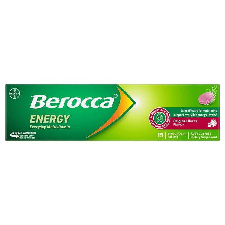Buy Berocca Energy Original Berry 15 Effervescent Tablets online at ...