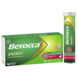 Buy Berocca Energy Original Berry 30 Effervescent Tablets online at ...