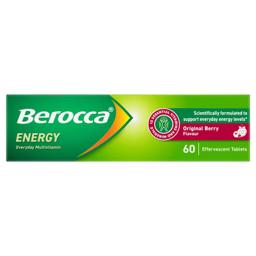 Buy Berocca Energy Original Berry 60 Effervescent Tablets Exclusive ...