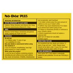 Buy No-Doz Plus 24 Tablets online at Chemist Warehouse
