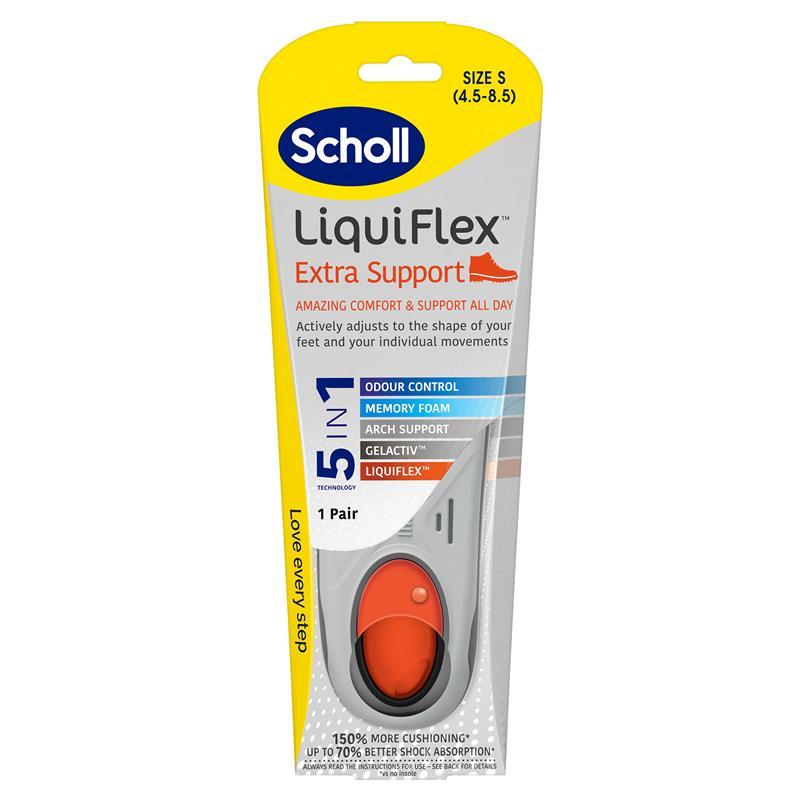 Buy Scholl LiquiFlex Extra Support Insole Small online at Chemist Warehouse