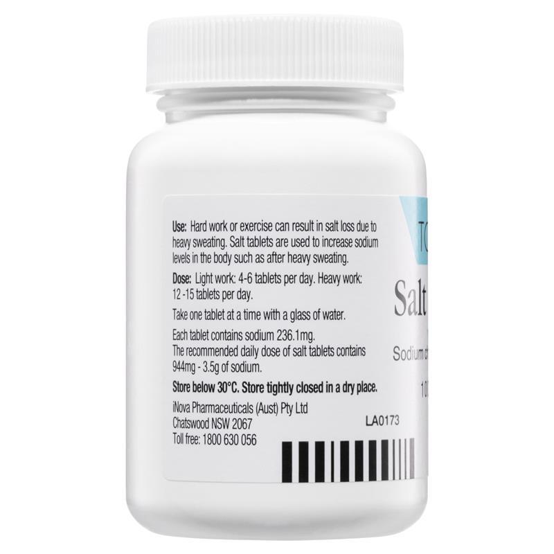 Buy Toppin Salt Tablets 600mg 100 Pack online at Chemist Warehouse