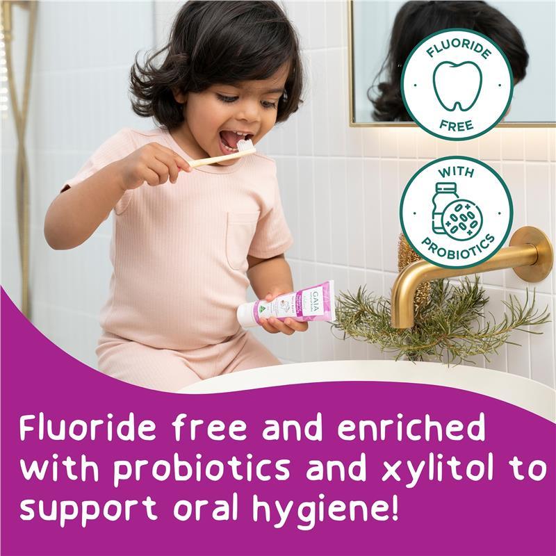 Buy Gaia Natural Baby Probiotic Toothpaste Berry Burst 50g online at ...