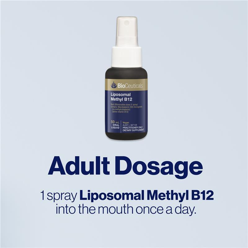 Buy Bioceuticals Liposomal Methyl-B12 Liquid 50ml online at Chemist ...