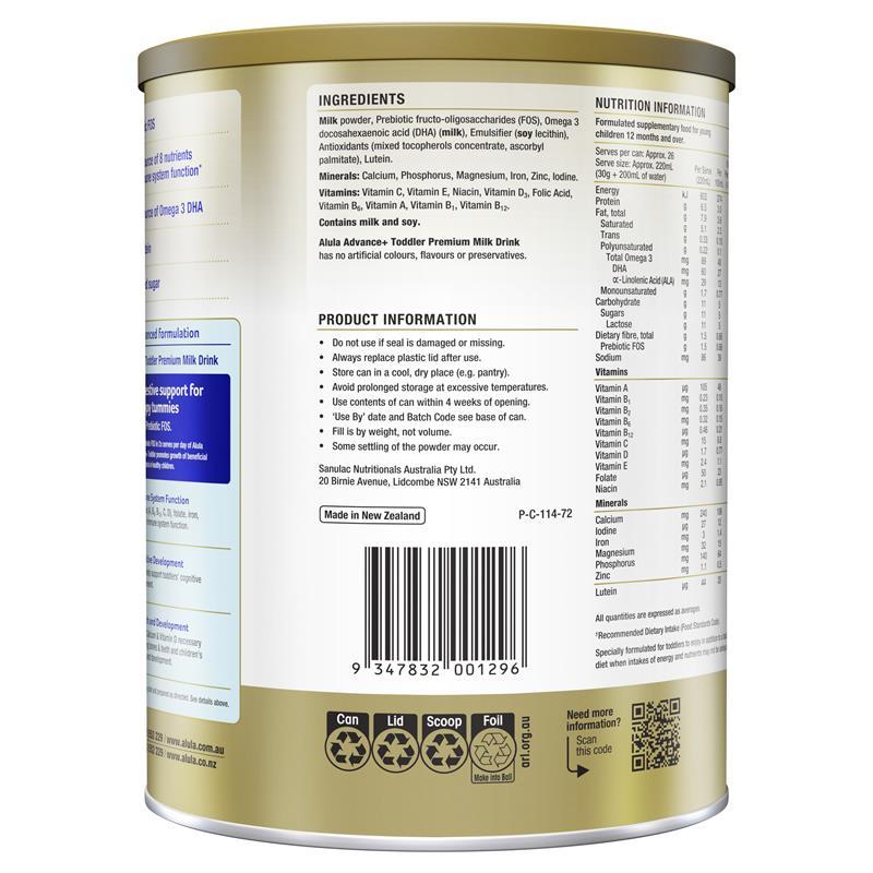Buy Alula Advance+ Stage 3 Toddler Milk Drink 1 Year+ 800g online at ...