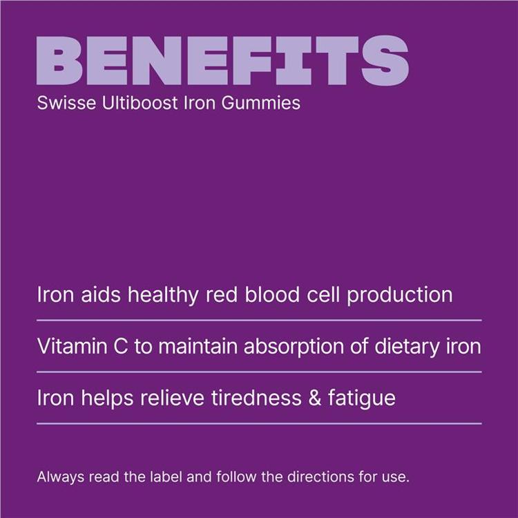 Buy Swisse Iron Gummies 50 Pack online at Chemist Warehouse