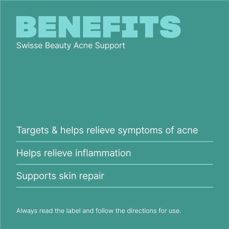 Buy Swisse Beauty Acne Support 60 Tablets online at Chemist Warehouse