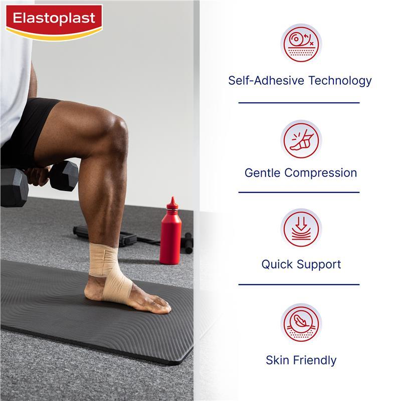 Buy Elastoplast Cohesive Compression Bandage Tan 7.5cm x 4.5m online at ...