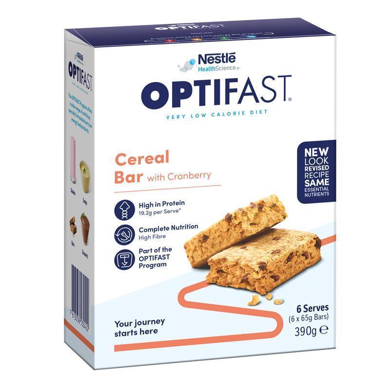 Buy Optifast VLCD Bars Cereal 6 X 65g online at Chemist Warehouse