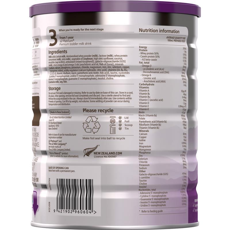 Buy A2 Platinum Premium Follow On Formula Stage 2 From 6 Months 900g ...