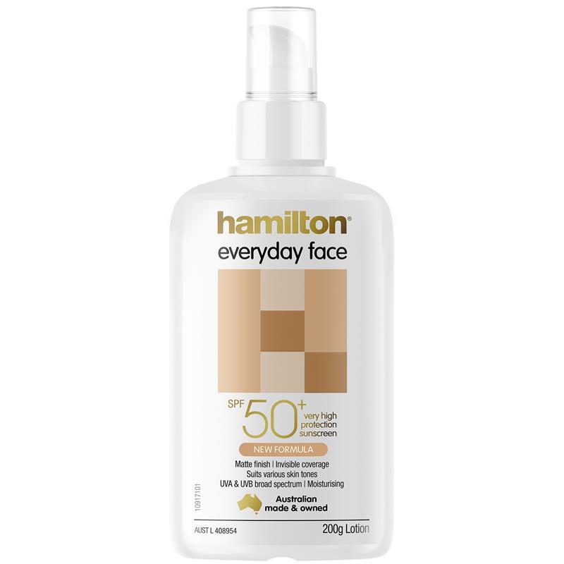 Buy Hamilton SPF 50+ Everyday Face 200ml online at Chemist Warehouse