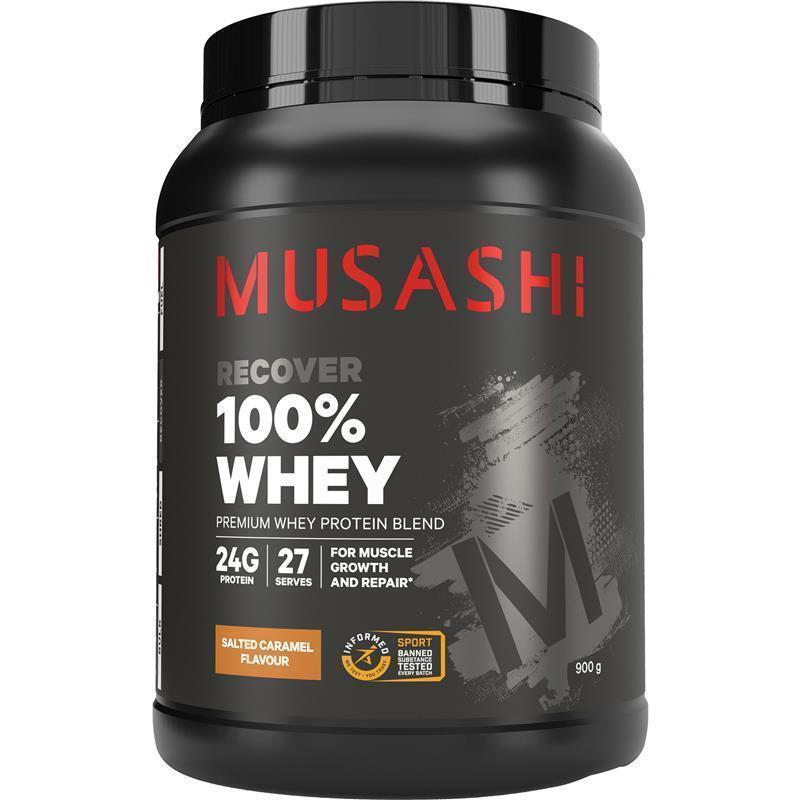 Buy Musashi 100% Whey Salted Caramel 900g online at Chemist Warehouse
