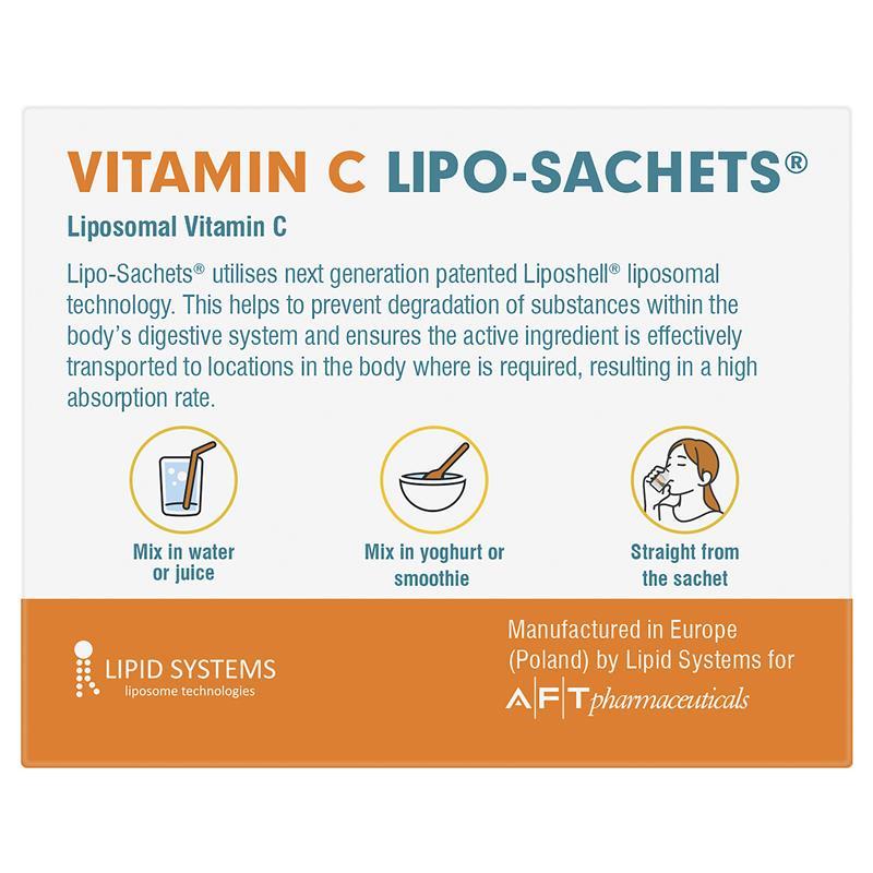 Buy Lipo-Sachets Vitamin C Original 5g 30 Sachets online at Chemist ...