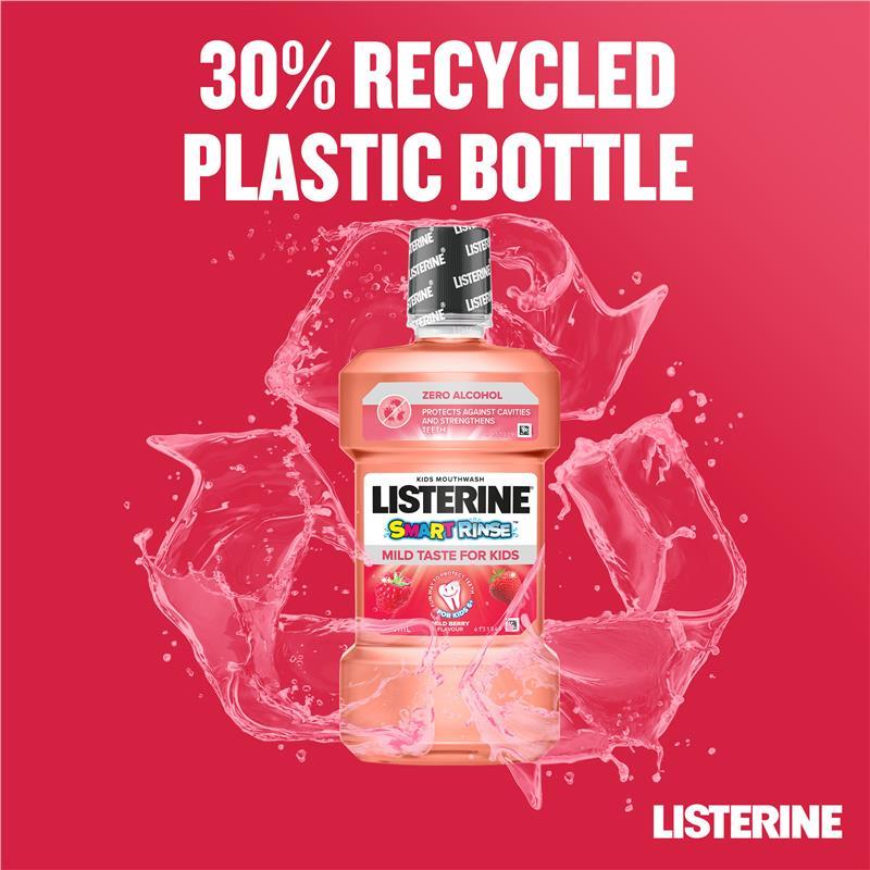 Buy Listerine Smart Rinse Berry Shield 500ml online at Chemist Warehouse