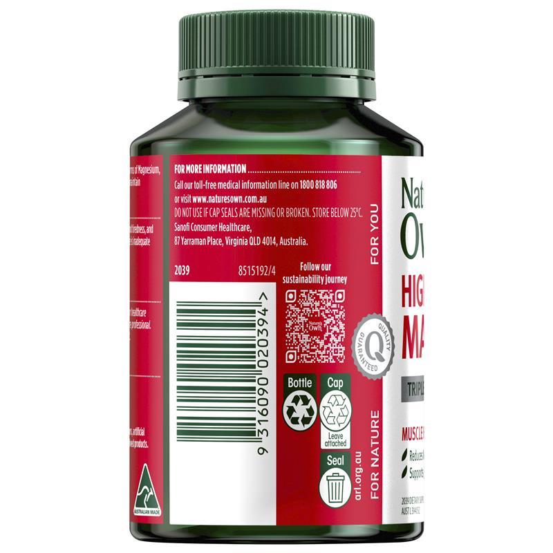 Buy Nature's Own High Strength Magnesium 150 Tablets online at Chemist ...