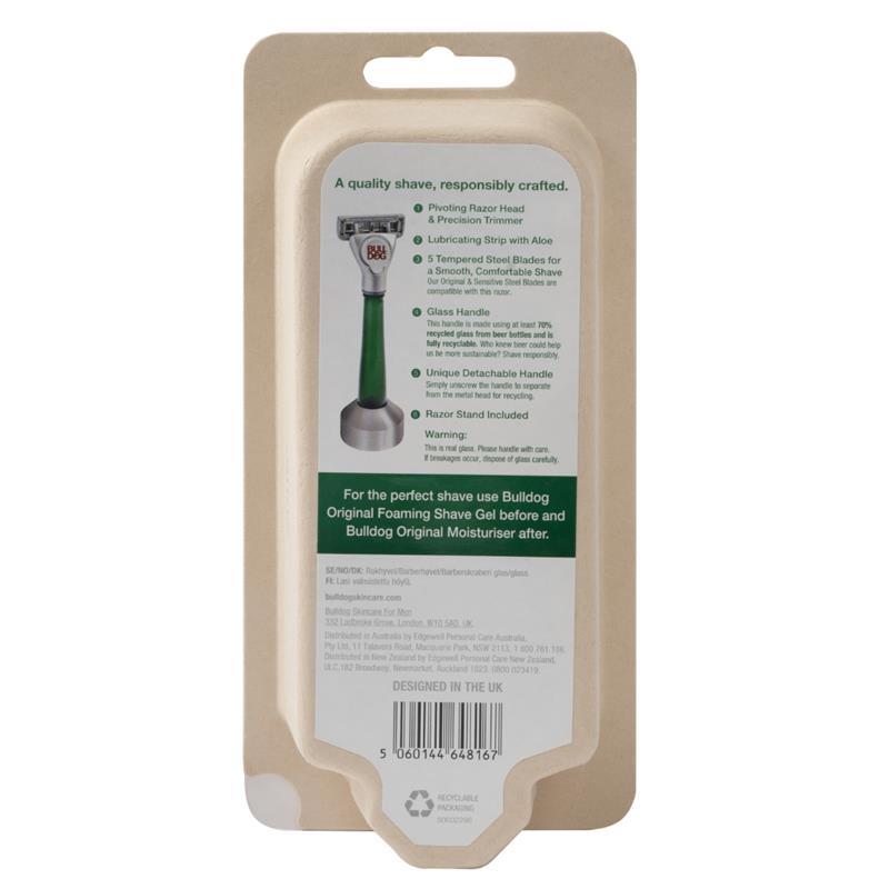 Buy Bulldog Original Glass Razor & Stand Kit + 1 Blade online at ...
