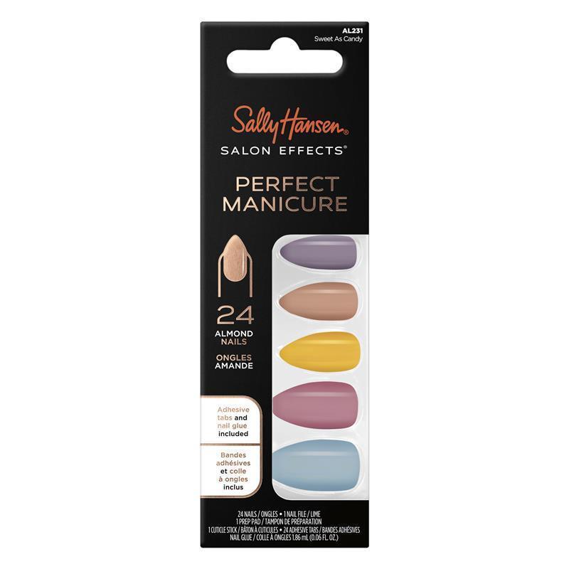 Buy Sally Hansen Salon Effects Perfect Manicure 24 Almond Press On ...