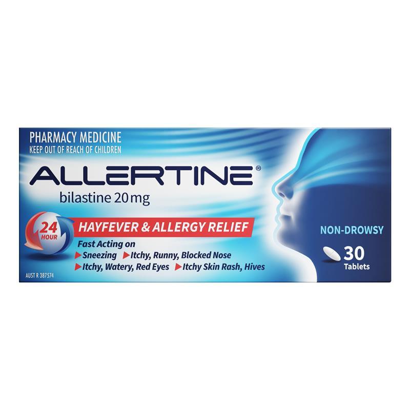 Buy Allertine 20mg 30 Tablets - Bilastine online at Chemist Warehouse