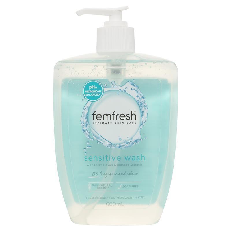 Buy Femfresh Sensitive Wash 600ml online at Chemist Warehouse